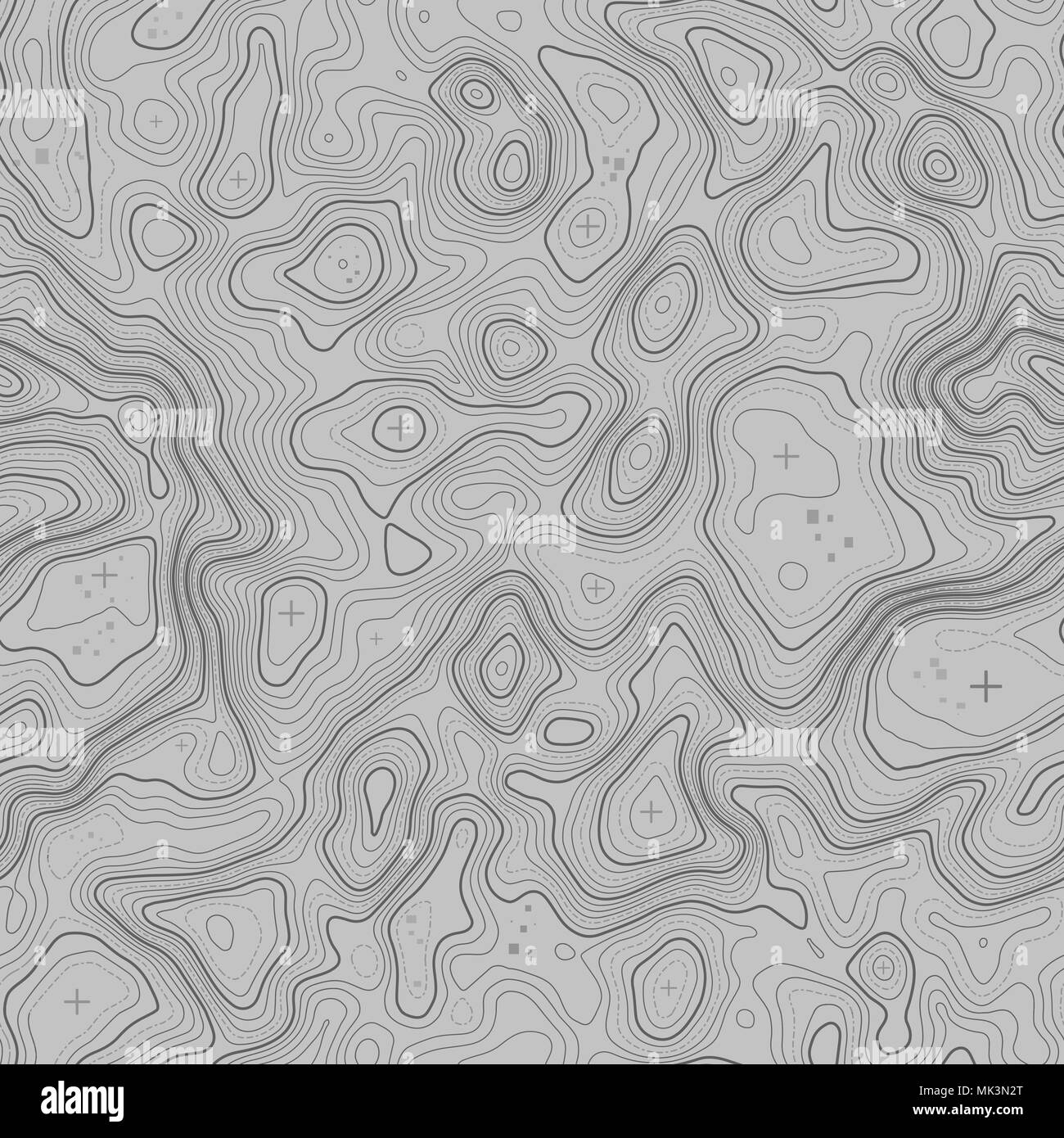Seamless pattern. Topographic map background with space for copy ...