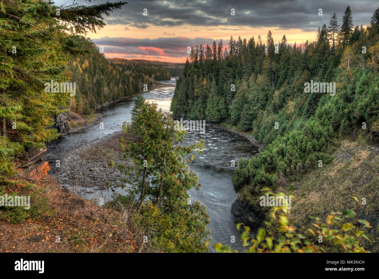 Kakabeka Falls Provincial Park in early Autumn Stock Photo - Alamy
