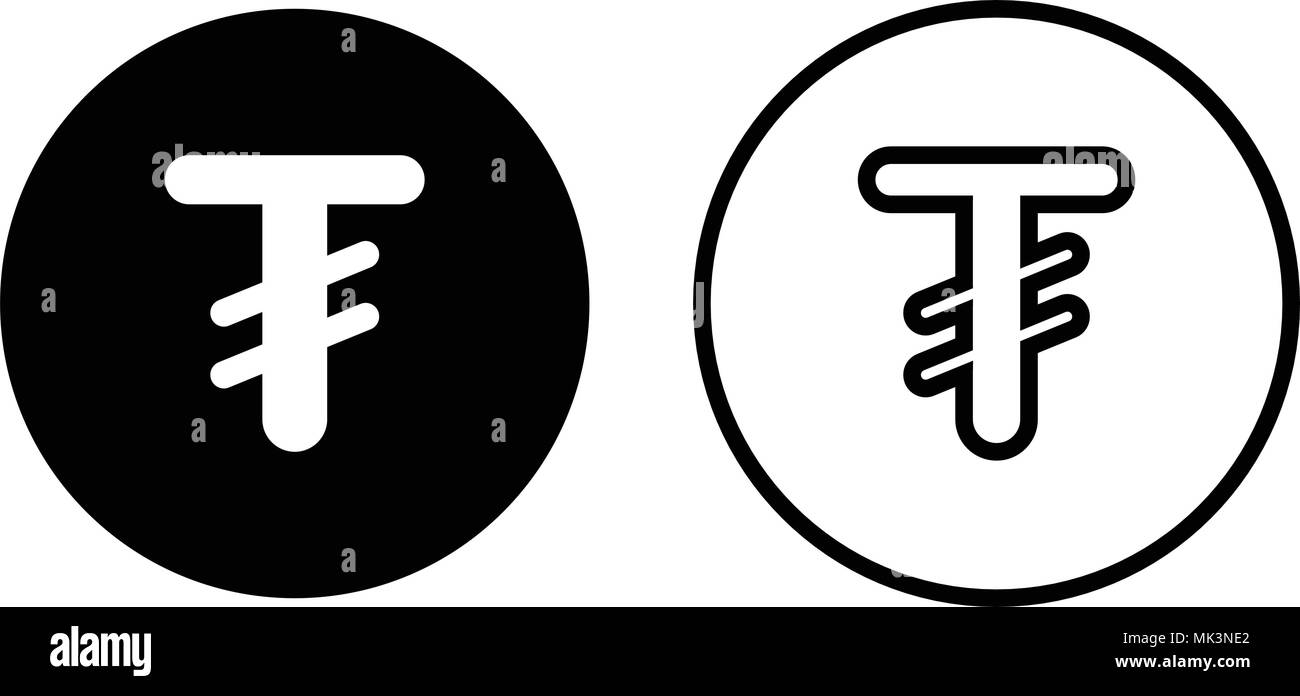 Togrog currency symbol icon, isolated on white background Stock Vector ...