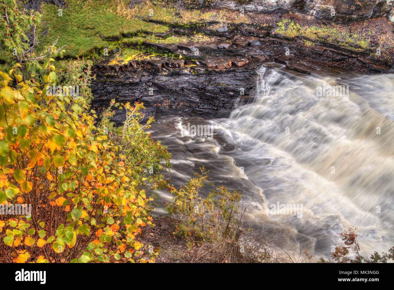Kakabeka Falls Provincial Park in early Autumn Stock Photo - Alamy