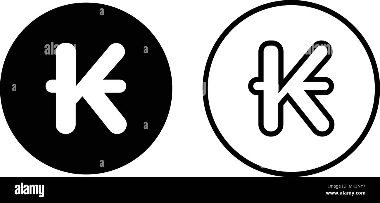 Laos kip currency symbol icon, isolated on white background Stock ...