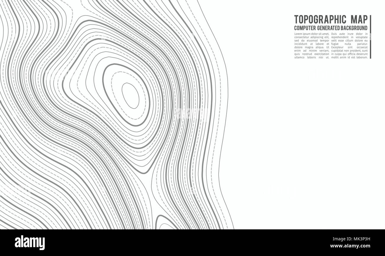 Topographic map contour background. Topo map with elevation. Contour ...