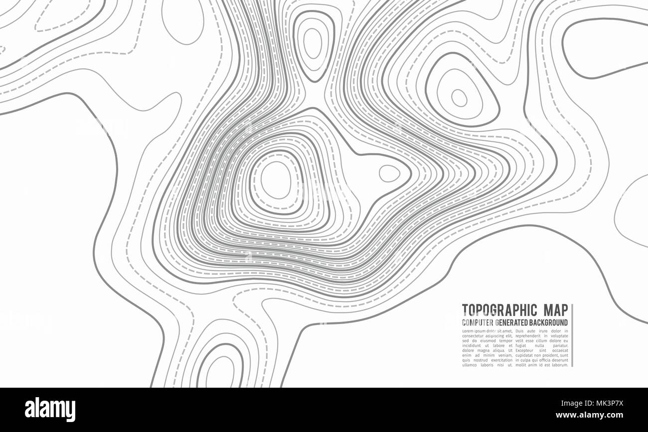 Topographic map contour background. Topo map with elevation. Contour ...
