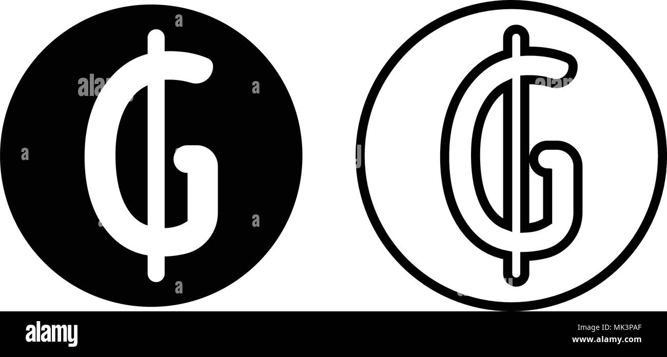 Paraguayan guarani currency symbol icon, isolated on white background ...