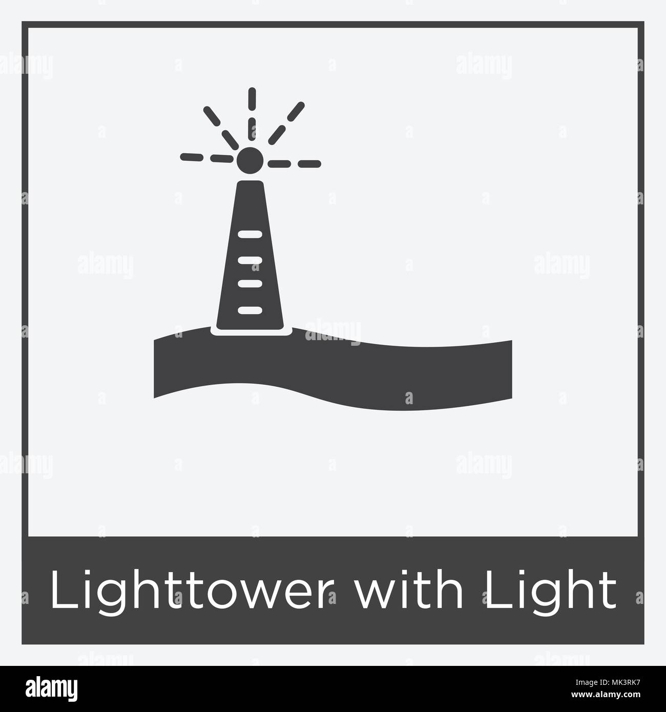 White lighttower Stock Vector Images - Alamy
