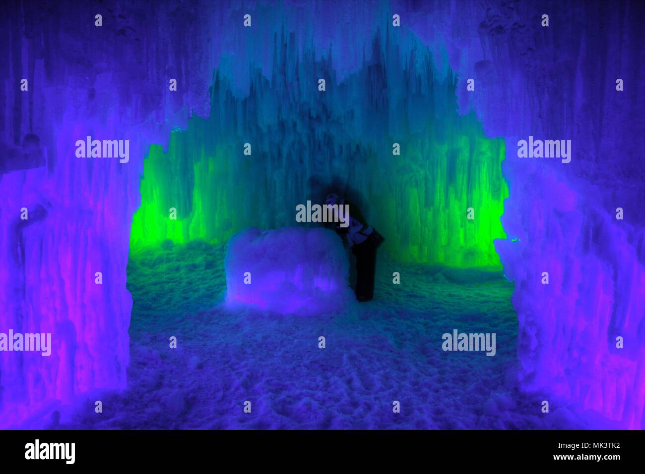 Ice Castle just outside of the Twin Cities Minnesota in Stillwater ...