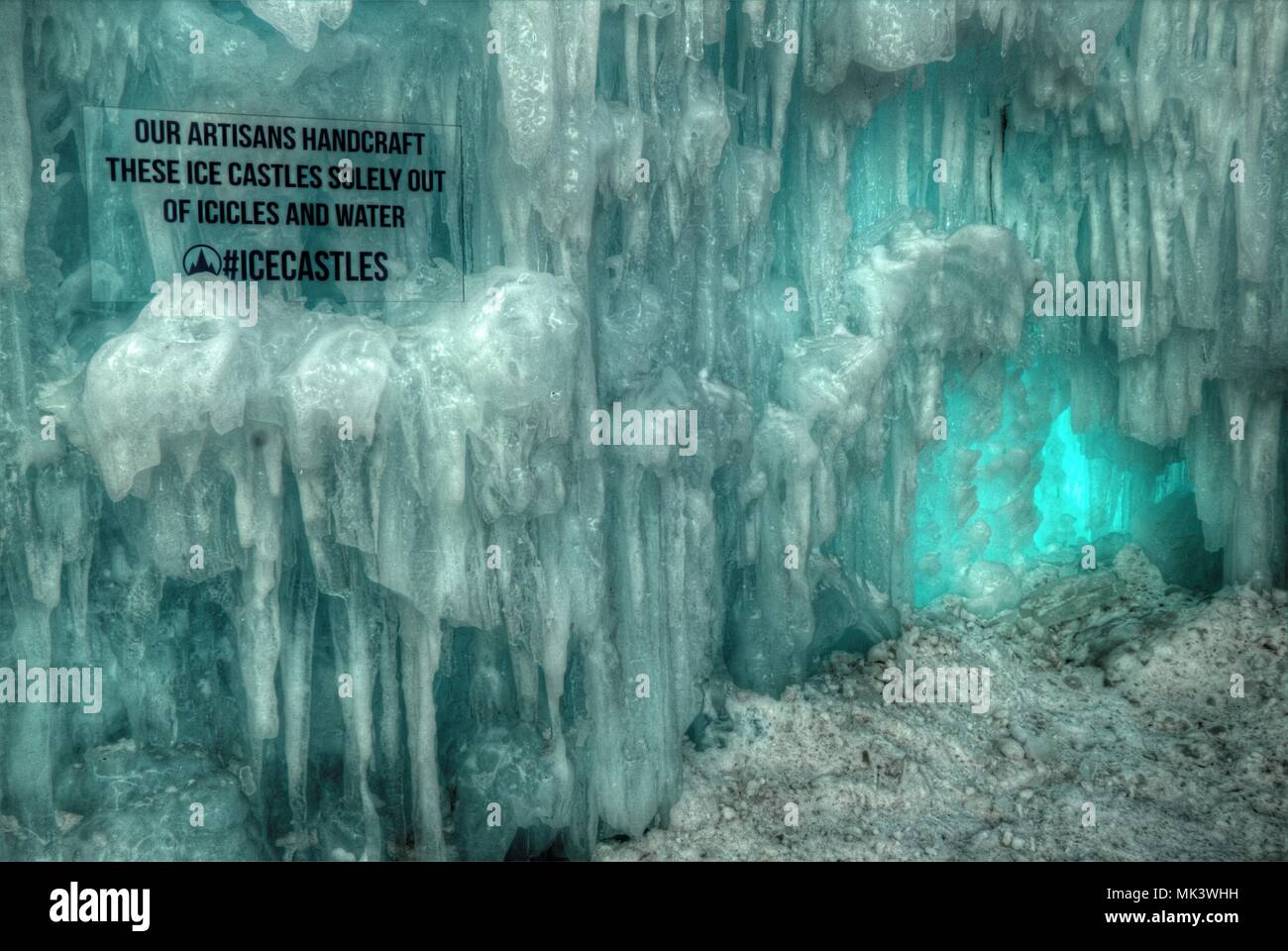 Ice Castle just outside of the Twin Cities Minnesota in Stillwater ...