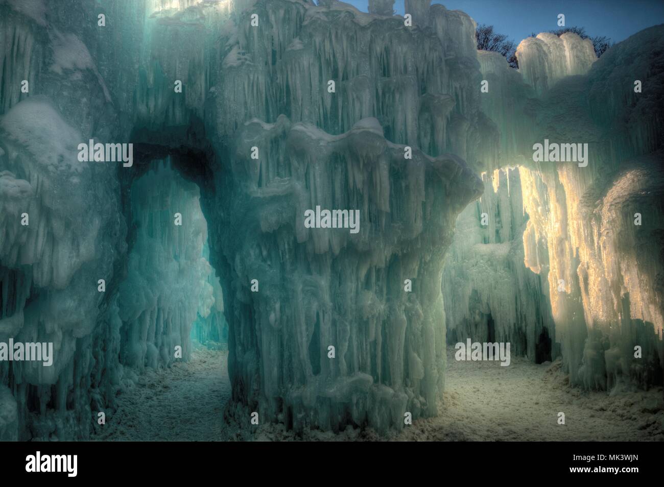Ice Castle just outside of the Twin Cities Minnesota in Stillwater ...