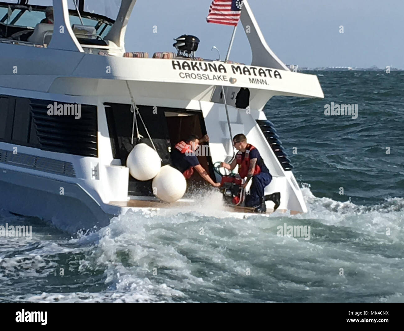 A Coast Guard 45-foot Motor Lifeboat crew from Station Cape May, New ...