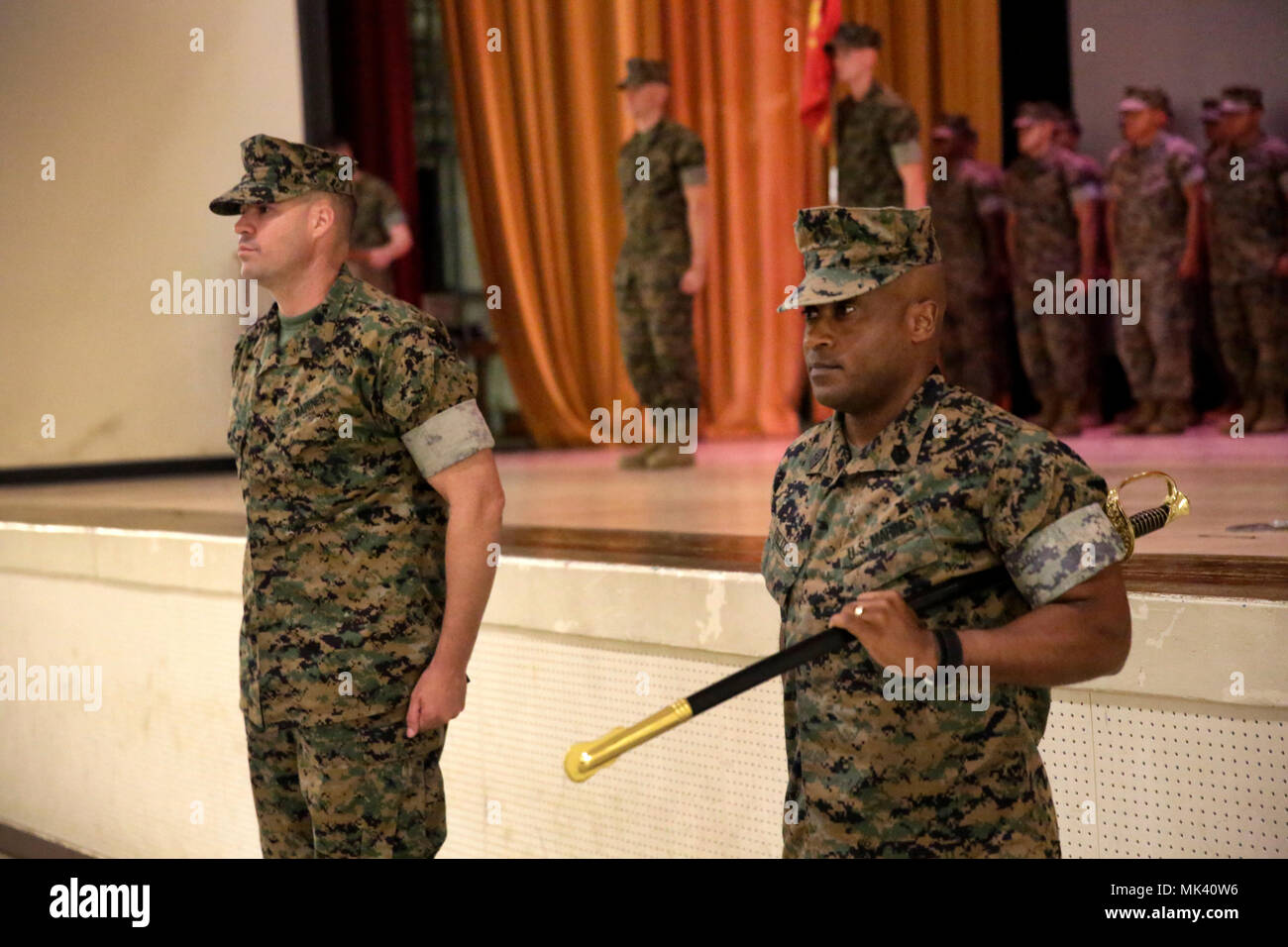 Sgt. Maj. Mario P. Fields, sergeant major of III Marine Expeditionary ...