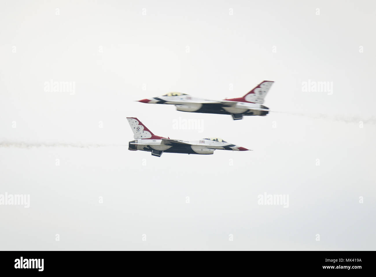 The U.S. Air Force Aerial Demonstration Squadron “Thunderbirds” team ...