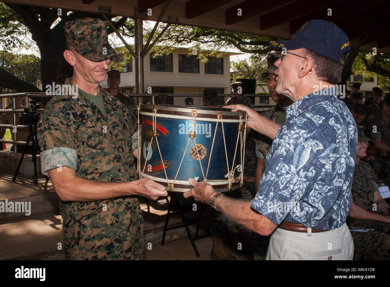 Col. Michael Styskal, the commanding officer of 3rd Marine Regiment, is ...