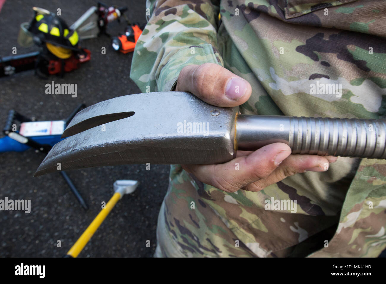 Firefighters halligan bar hi-res stock photography and images - Alamy