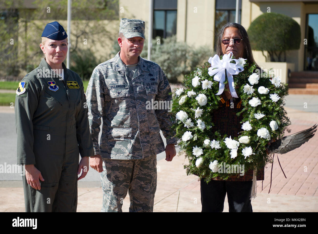 Col. Soctt Belanger, 82nd Training Wing vice commander, and Col. Andrea ...