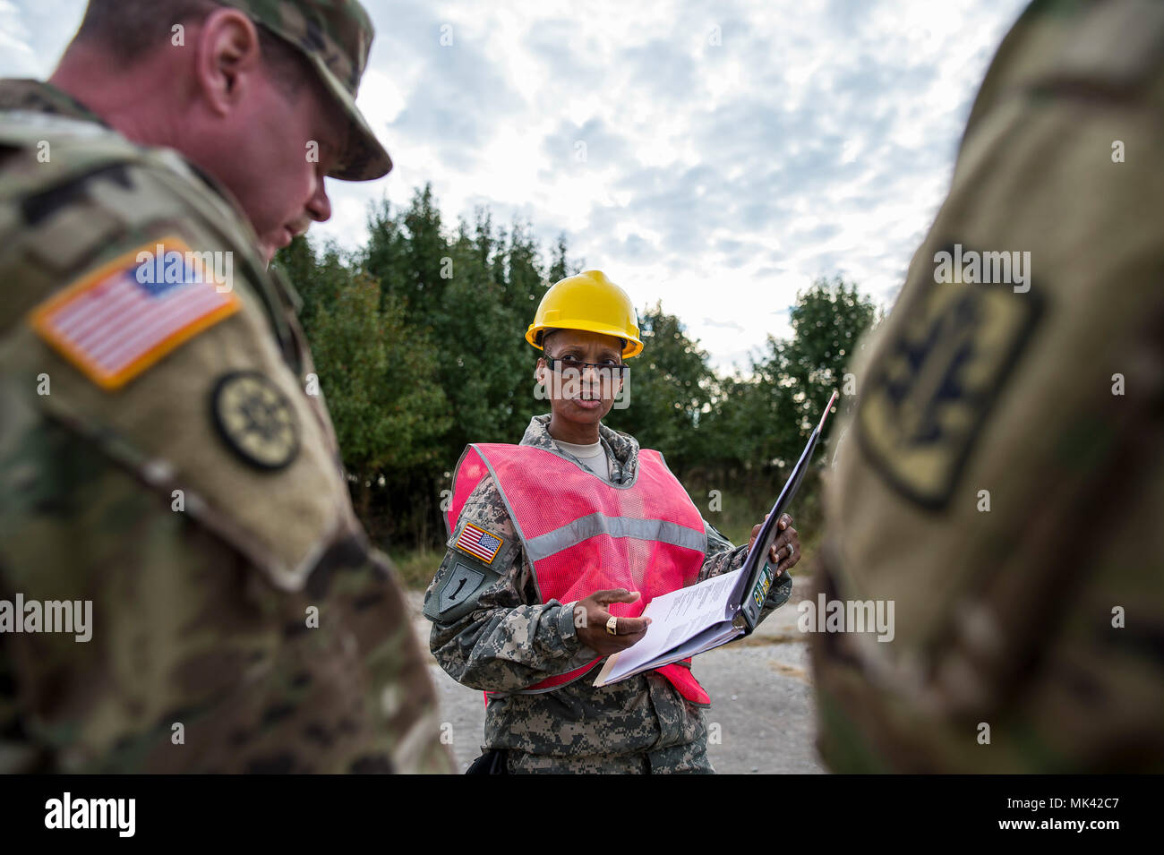 A U.S. Army Reserve transportation noncommissioned officer from the ...