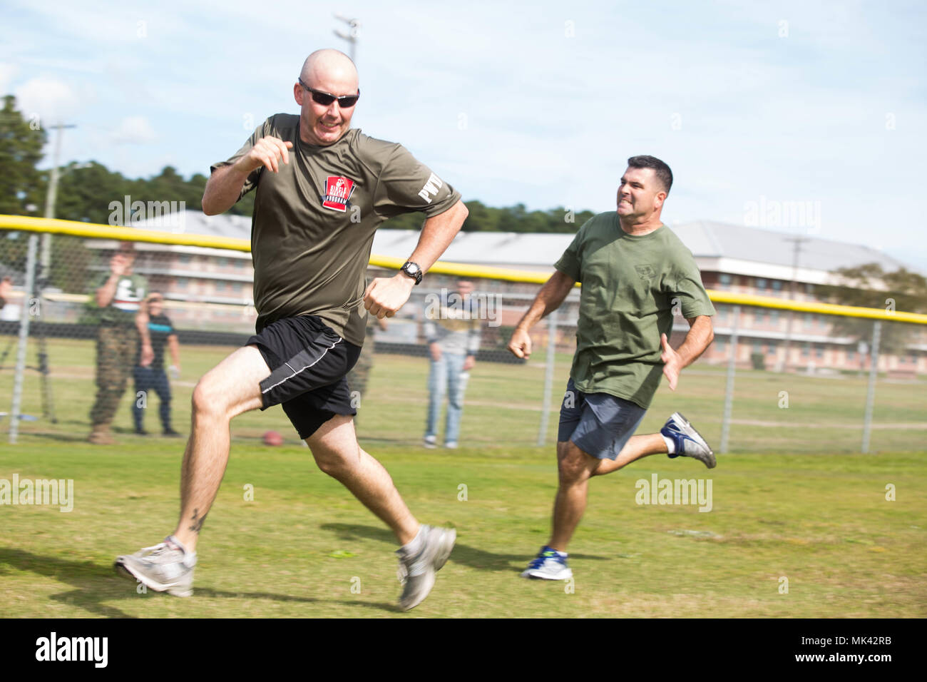U.S. Marine Corps Lt. Col. Christopher S. Benfield and Lt. Col. Ryan E ...