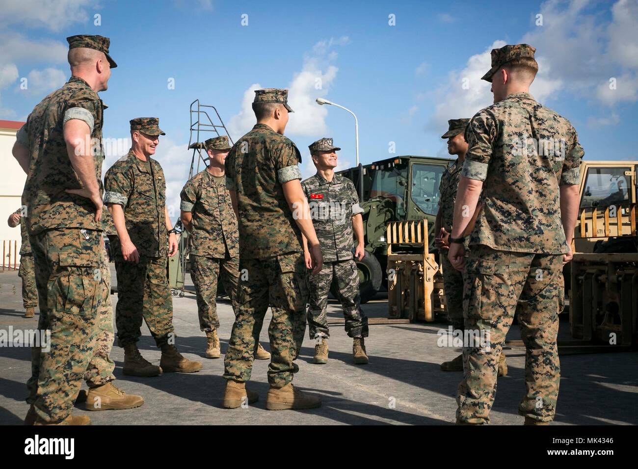 U.S. Marines with Combat Logistics Battalion 31 and Republic of Korea ...