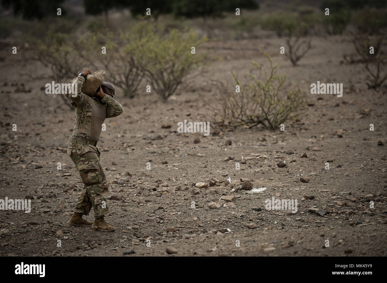 U.S. Army Soldiers assigned to Combined Joint Task Force-Horn of Africa ...