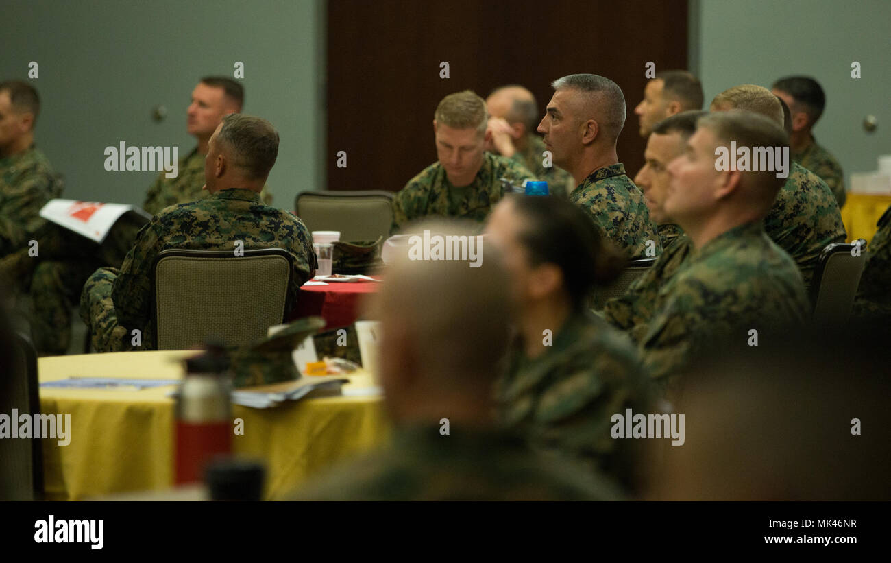 U.S. Marine Corps commanding officers and Sergeants Major assigned to ...