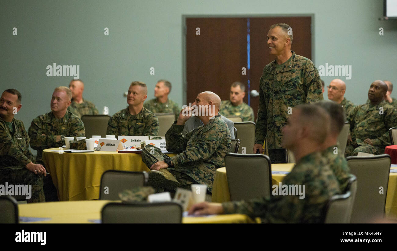 U.S. Marine Corps commanding officers and Sergeants Major assigned to ...