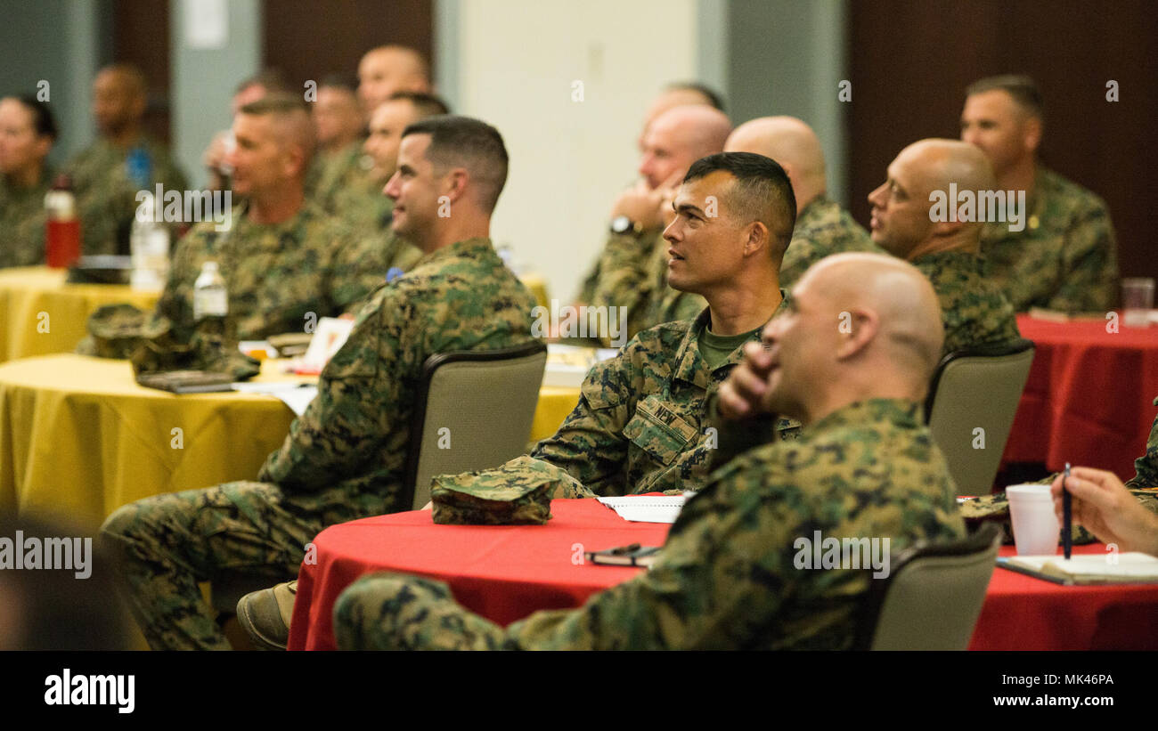 U.S. Marine Corps commanding officers and Sergeants Major assigned to ...