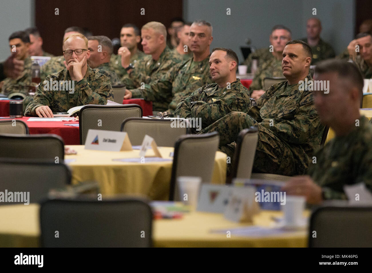 U.S. Marine Corps commanding officers and Sergeants Major assigned to ...