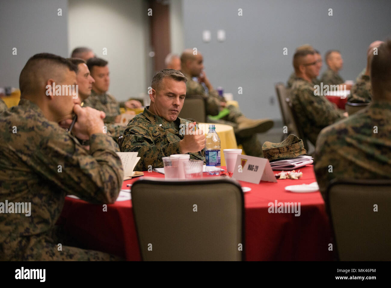 U.S. Marine Corps commanding officers and Sergeants Major assigned to ...