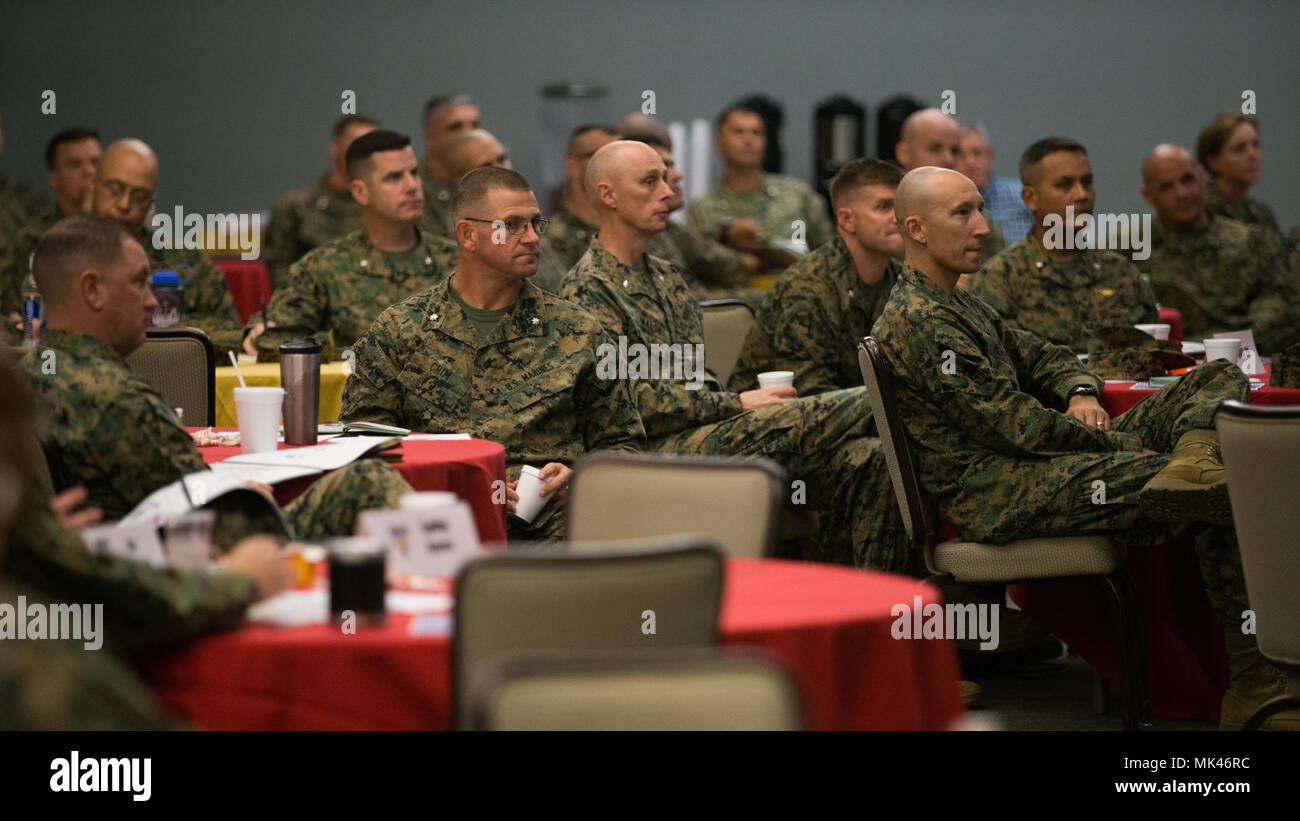 U.S. Marine Corps commanding officers and Sergeants Major assigned to ...