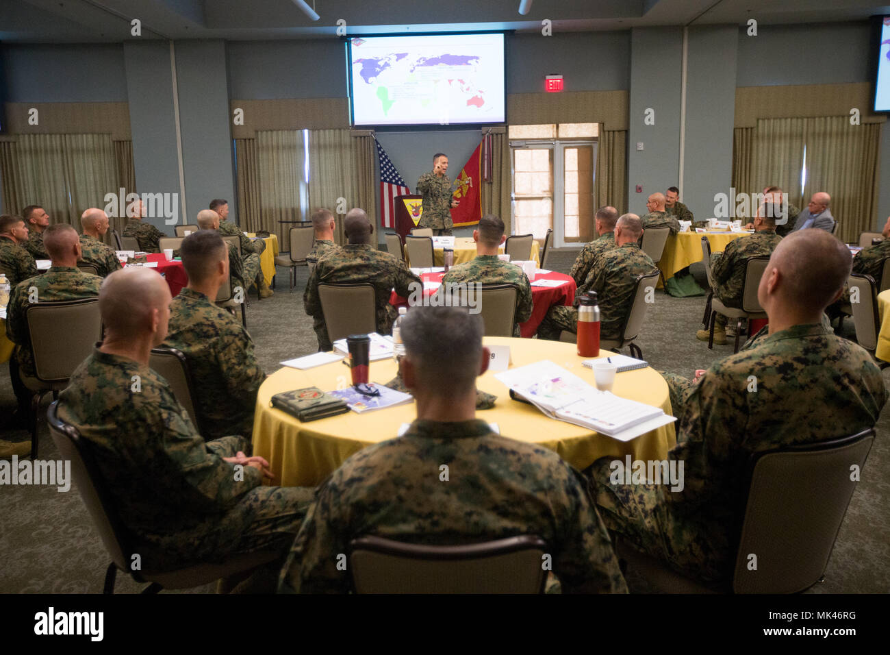 U.S. Marine Corps commanding officers and Sergeants Major assigned to ...