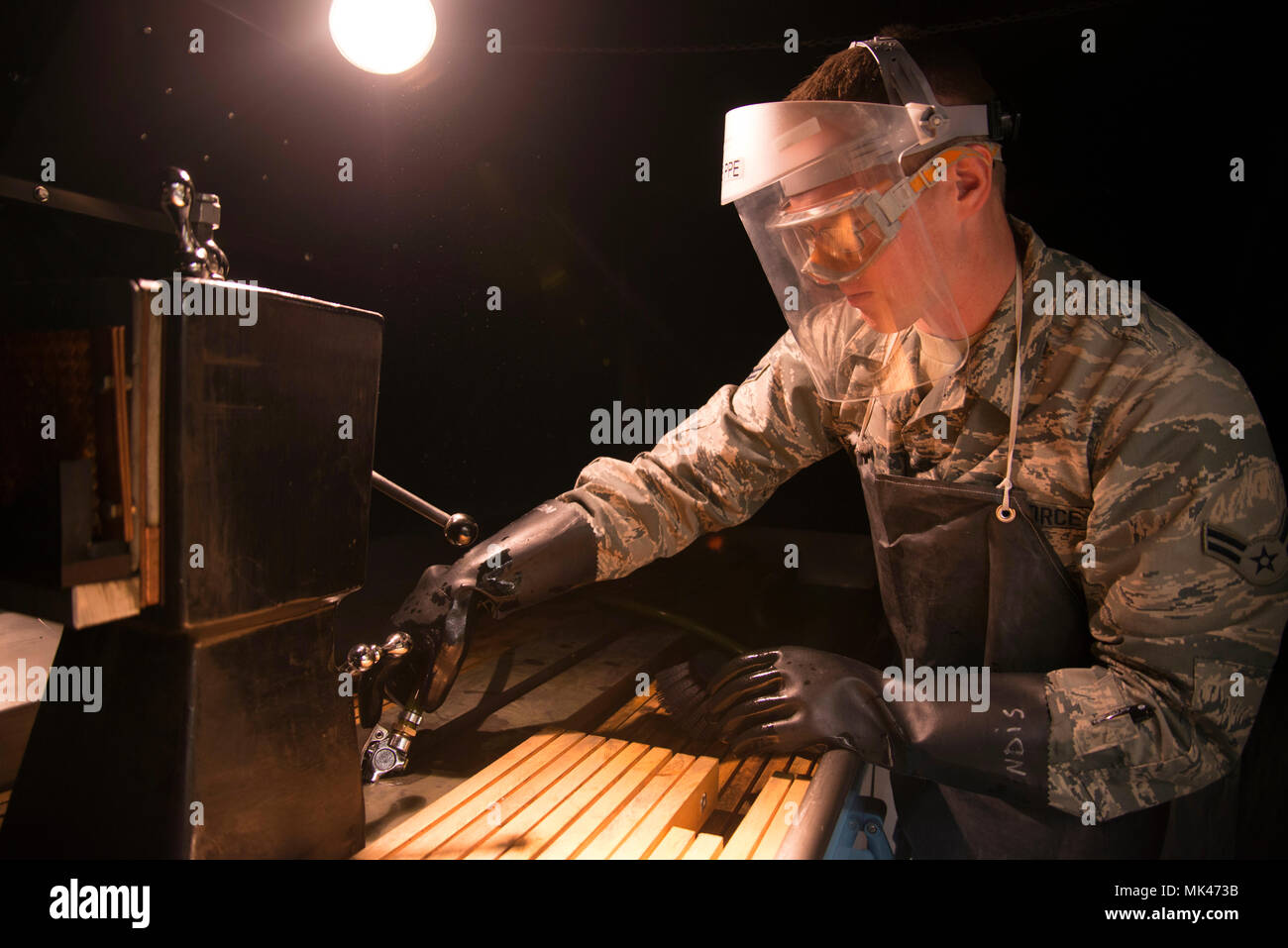 Airman 1st Class Scott Gaffey, assigned to the non-destructive ...