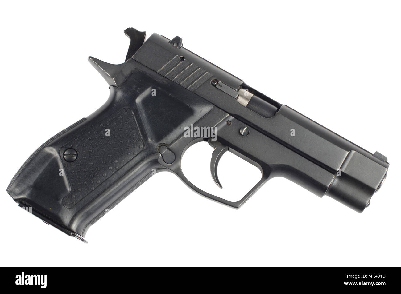 modern handgun isolated on white background Stock Photo - Alamy