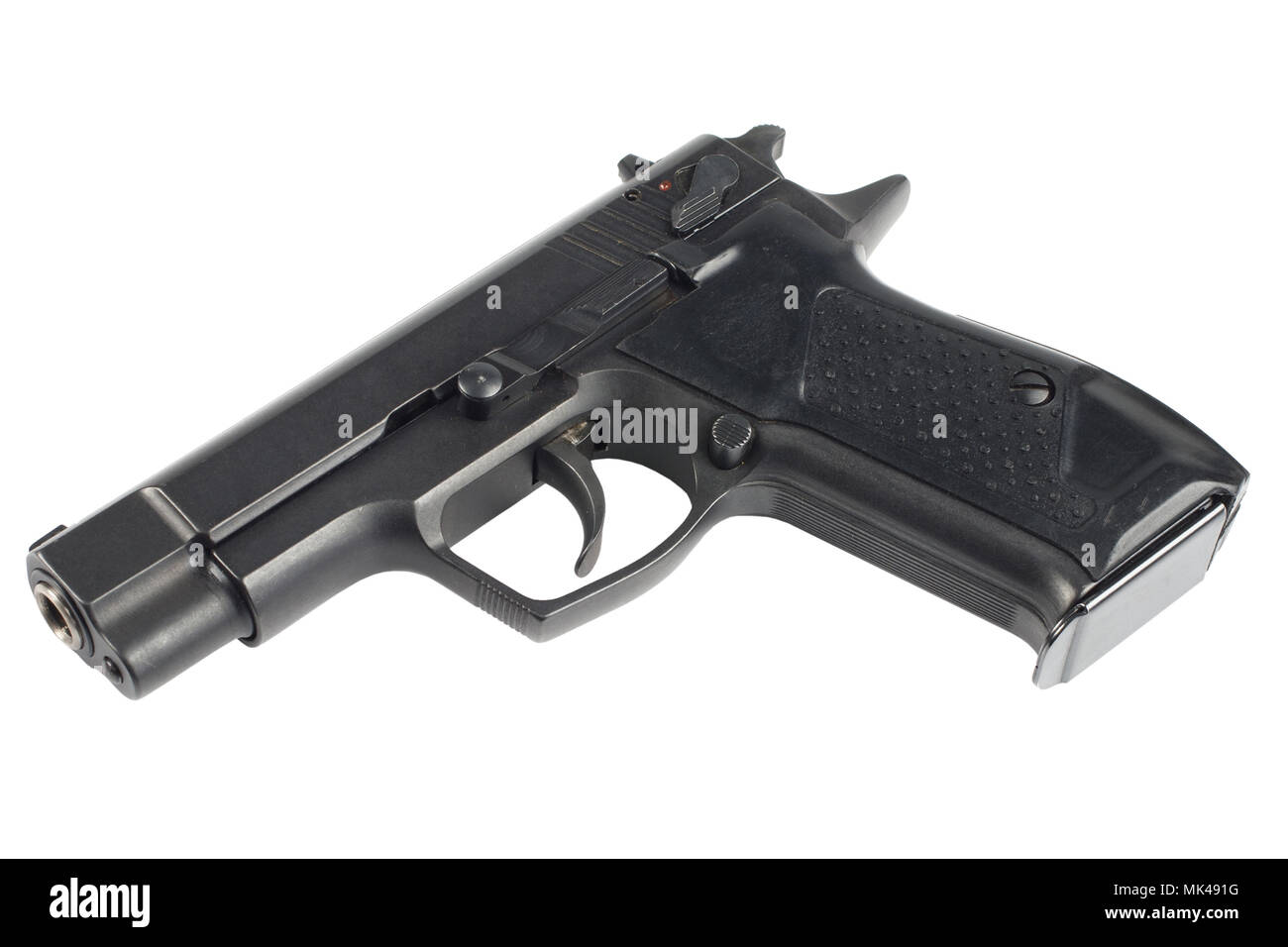 modern handgun isolated on white background Stock Photo - Alamy