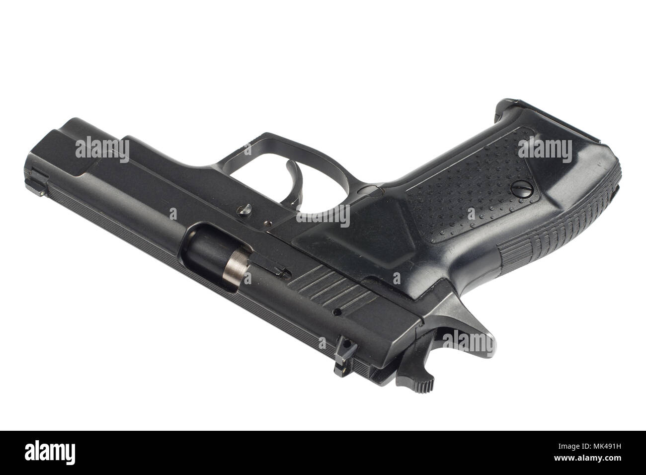 modern handgun isolated on white background Stock Photo - Alamy