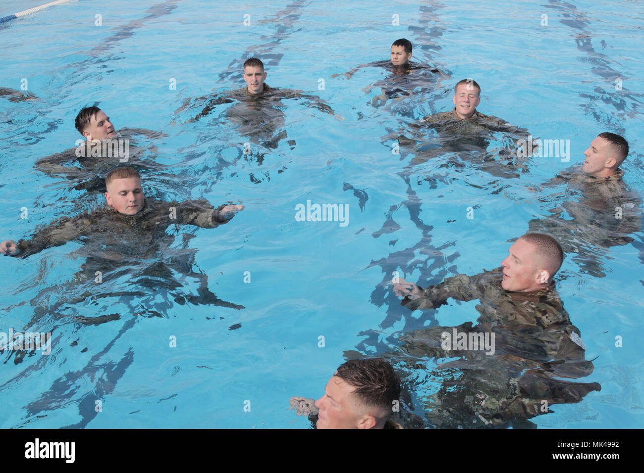 U.S Army Soldiers participating in the Special Forces Basic Combat ...