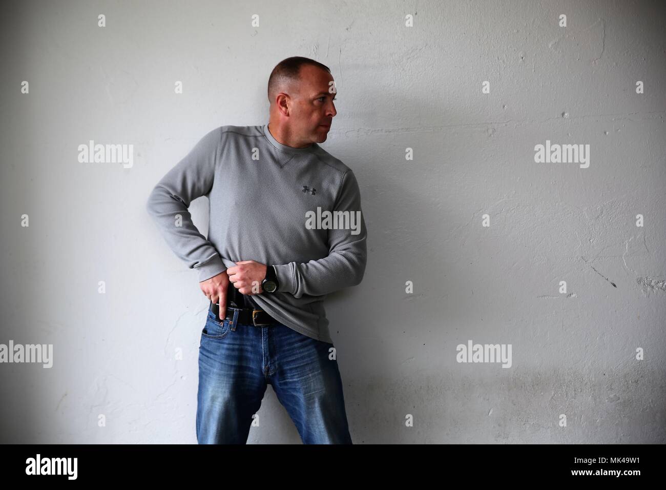 Individual Weapons project officer Gunnery Sgt. Brian Nelson prepares ...