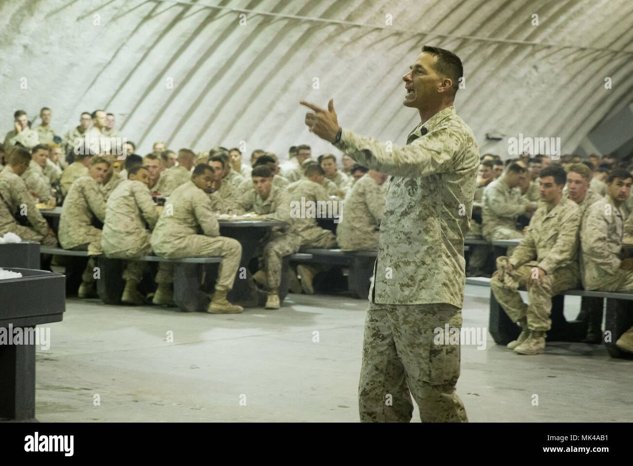 U.S. Marine Corps Sgt. Maj. Paul A. Schuster, Sergeant Major, with 1st ...