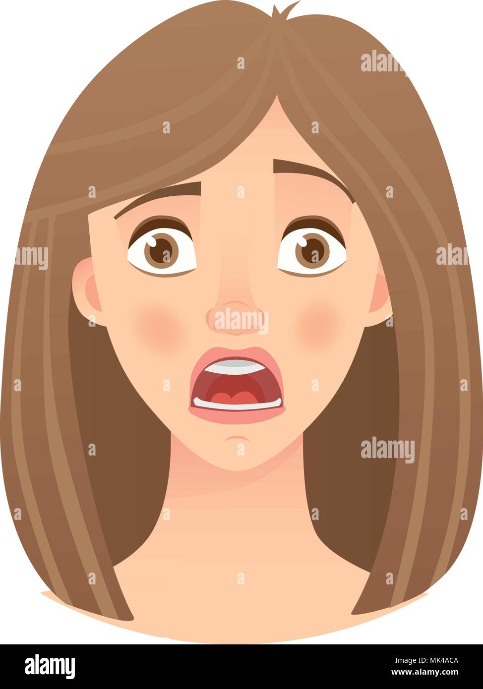 emotions of womans face Stock Vector Image & Art - Alamy