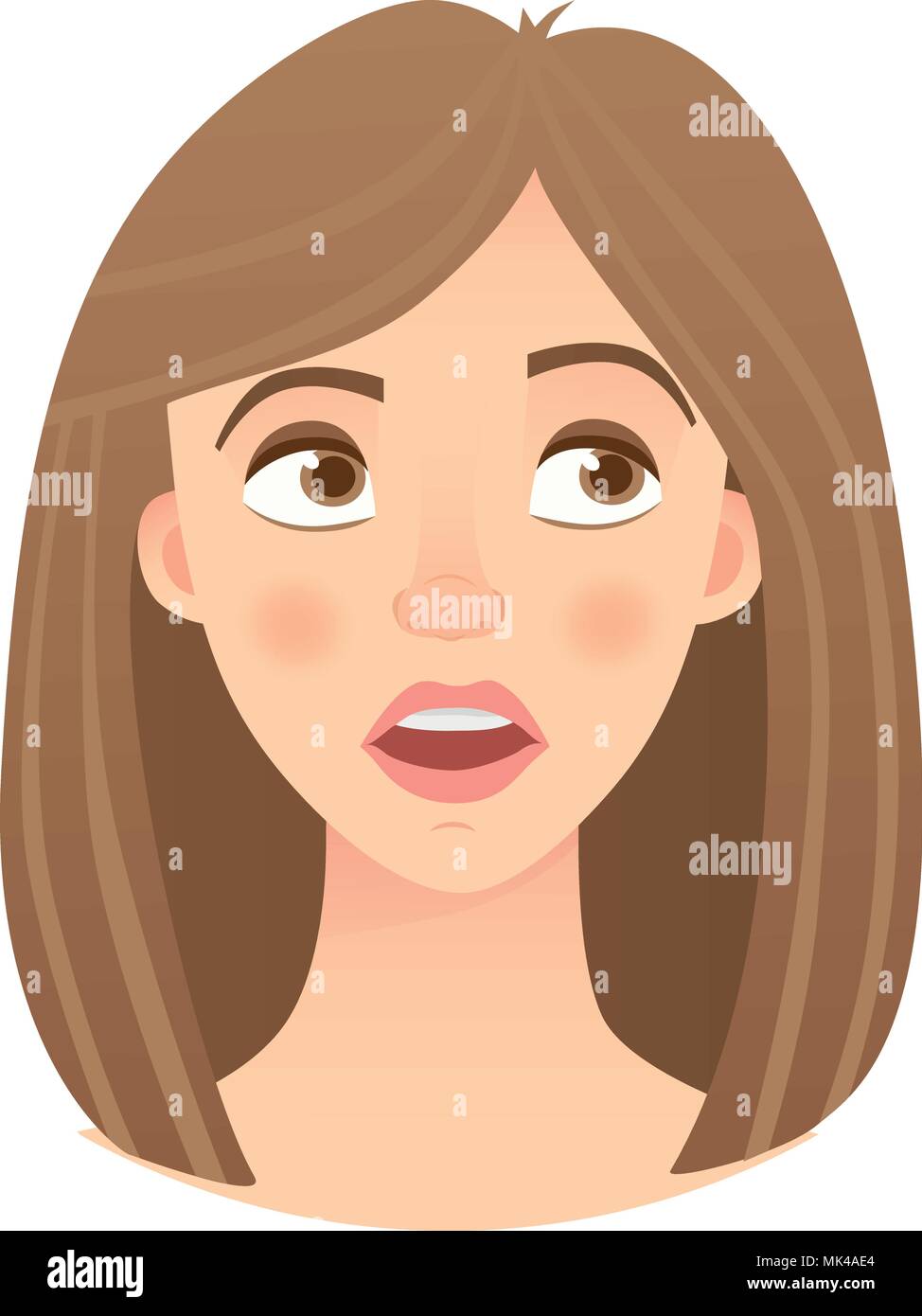 emotions of womans face Stock Vector Image & Art - Alamy