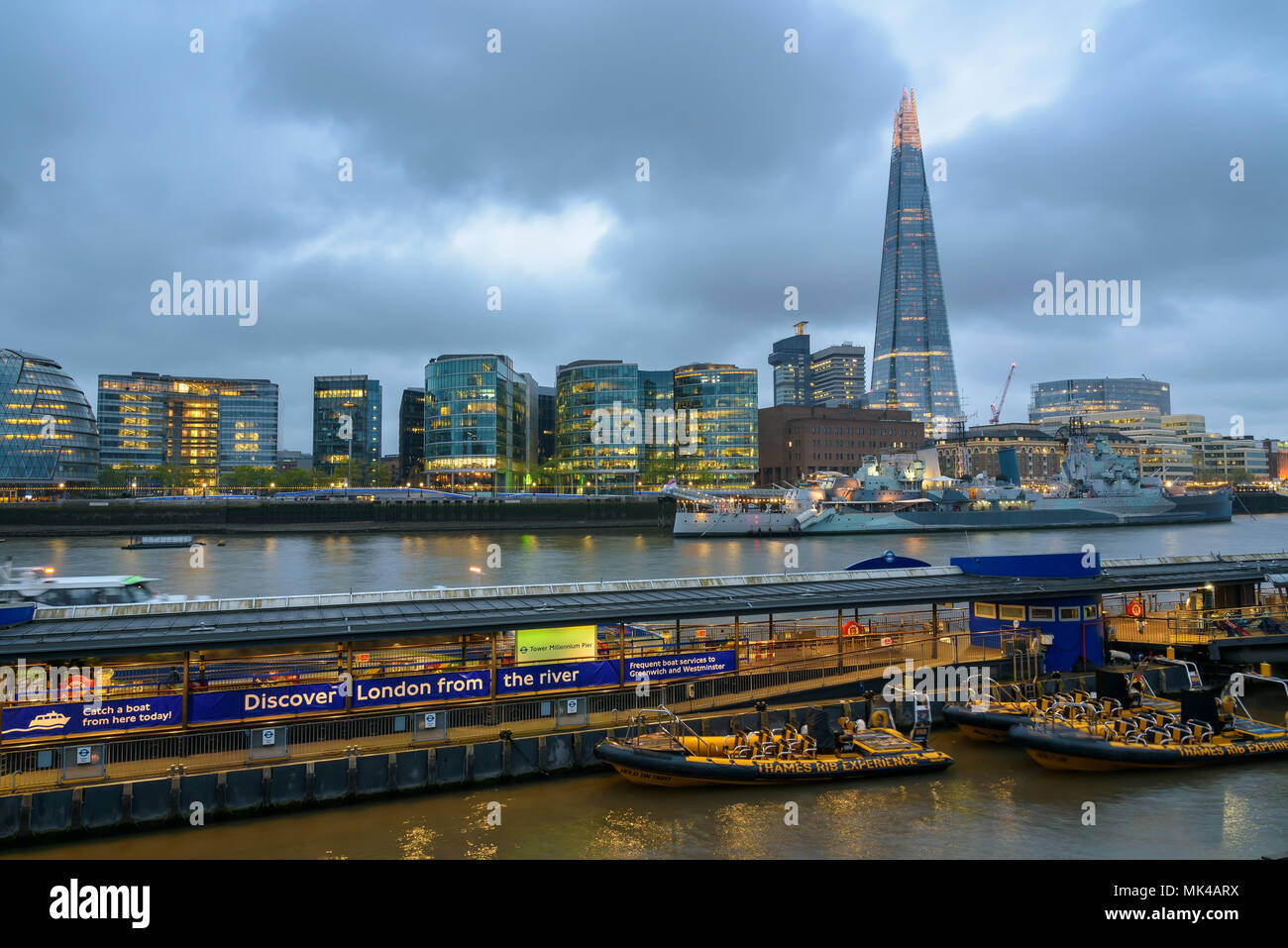 Tower london tower millennium pier hi-res stock photography and images ...