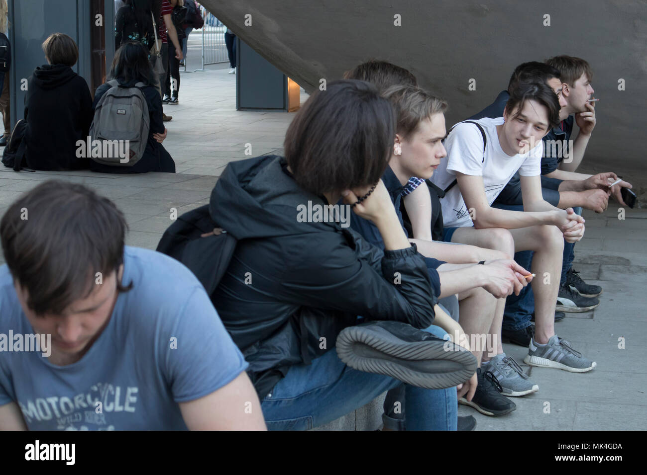 Russia moscow young men hi-res stock photography and images - Alamy