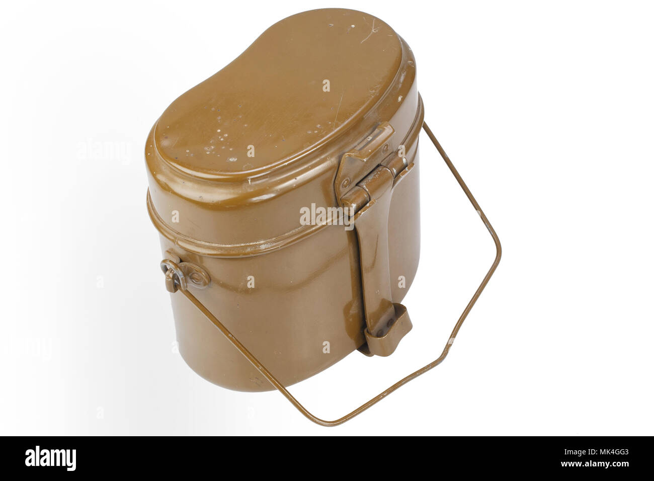 Soviet Army mess kit isolated on white background Stock Photo - Alamy