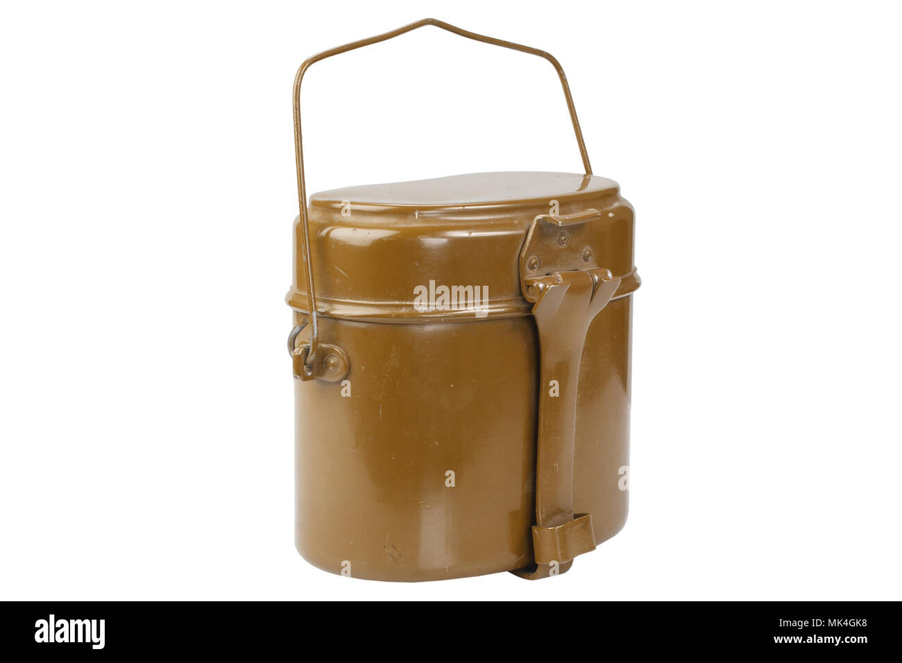 Soviet Army mess kit isolated on white background Stock Photo - Alamy