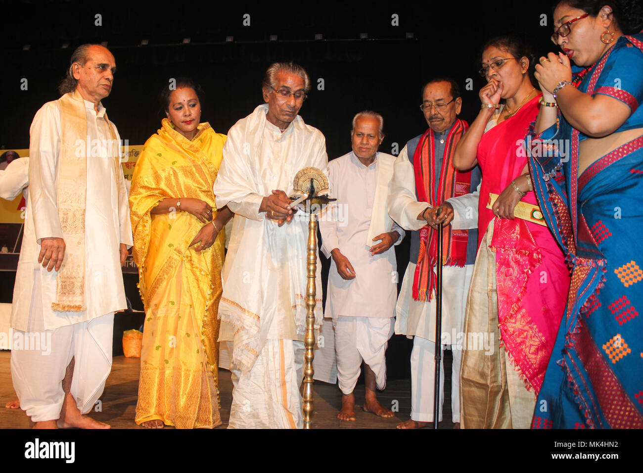 Guwahati, India. 05th May, 2018. Satriya dance guru Padma Shri Surya ...