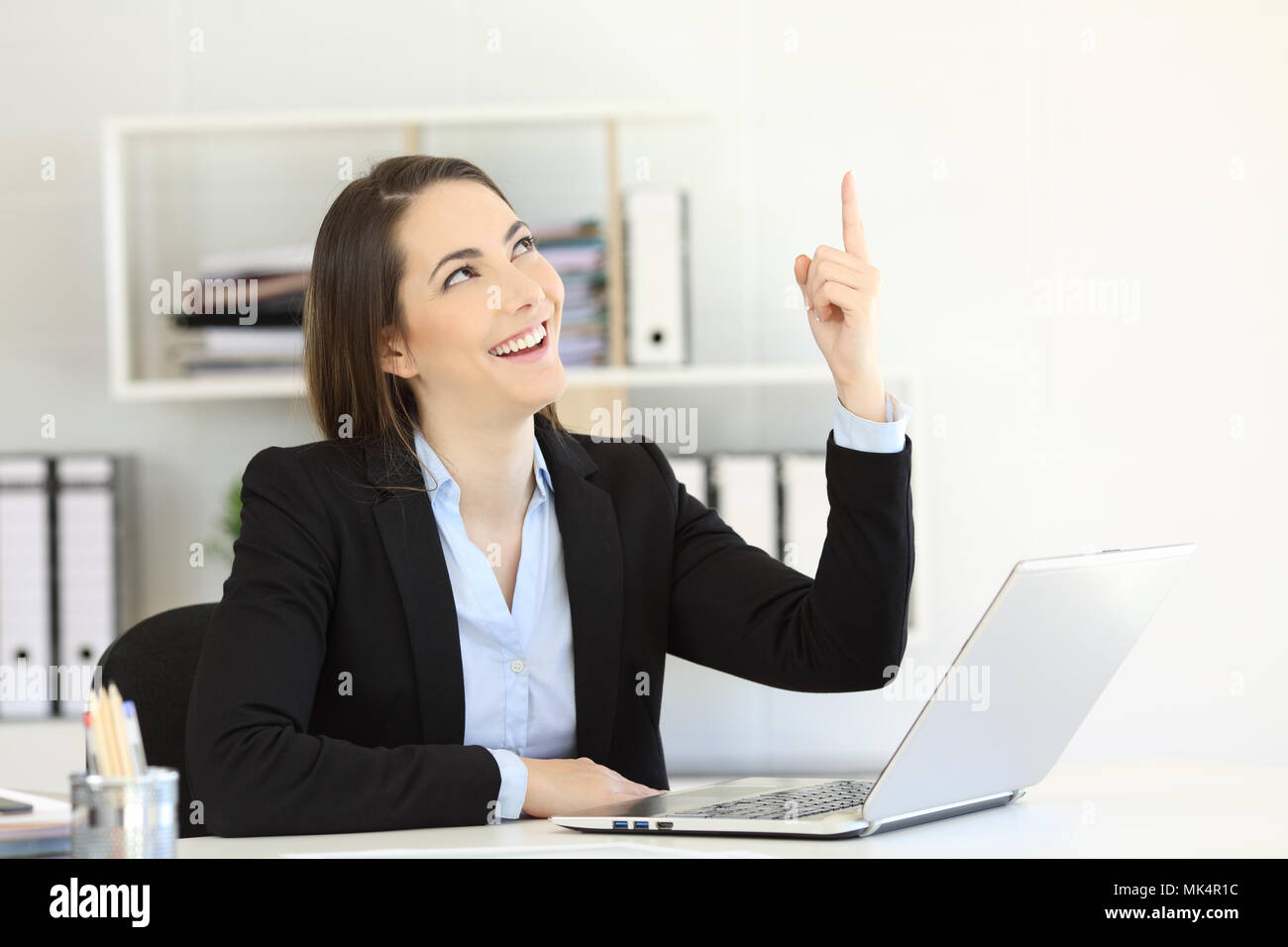 Excited Office Worker