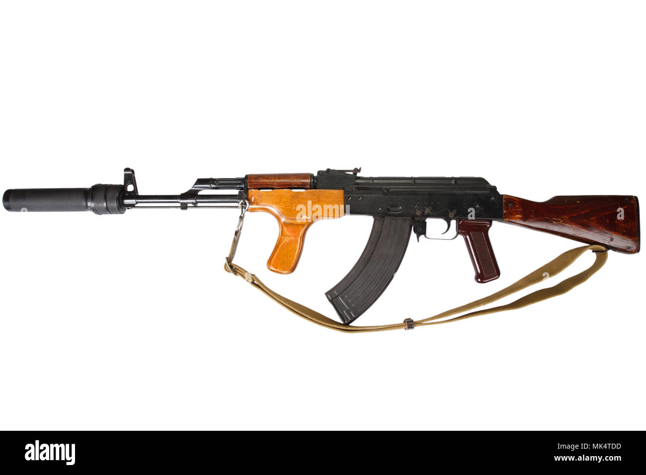 Kalashnikov AK 47 Romanian version with sound suppressor (silencer ...