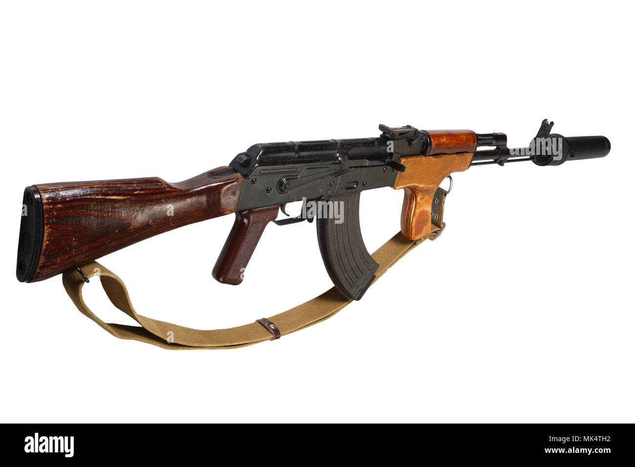 Kalashnikov AK 47 Romanian version with sound suppressor (silencer ...
