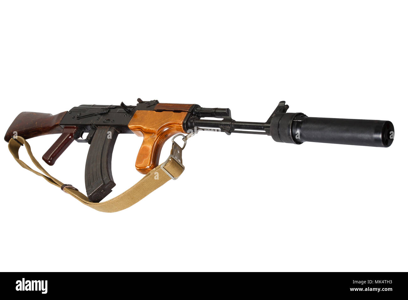 Kalashnikov AK 47 Romanian version with sound suppressor (silencer ...