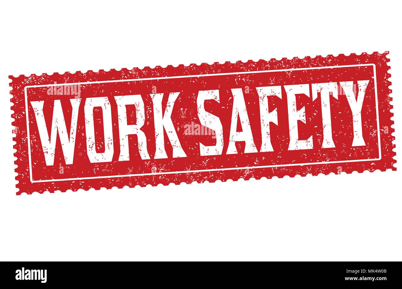 Work safety grunge rubber stamp on white background, vector ...