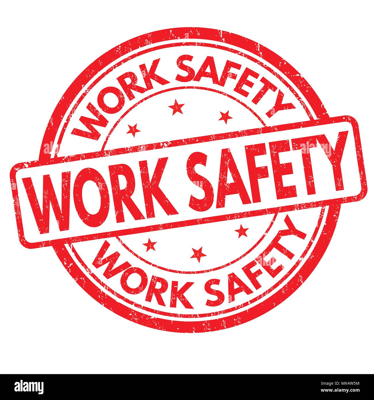 Work safety grunge rubber stamp on white background, vector ...