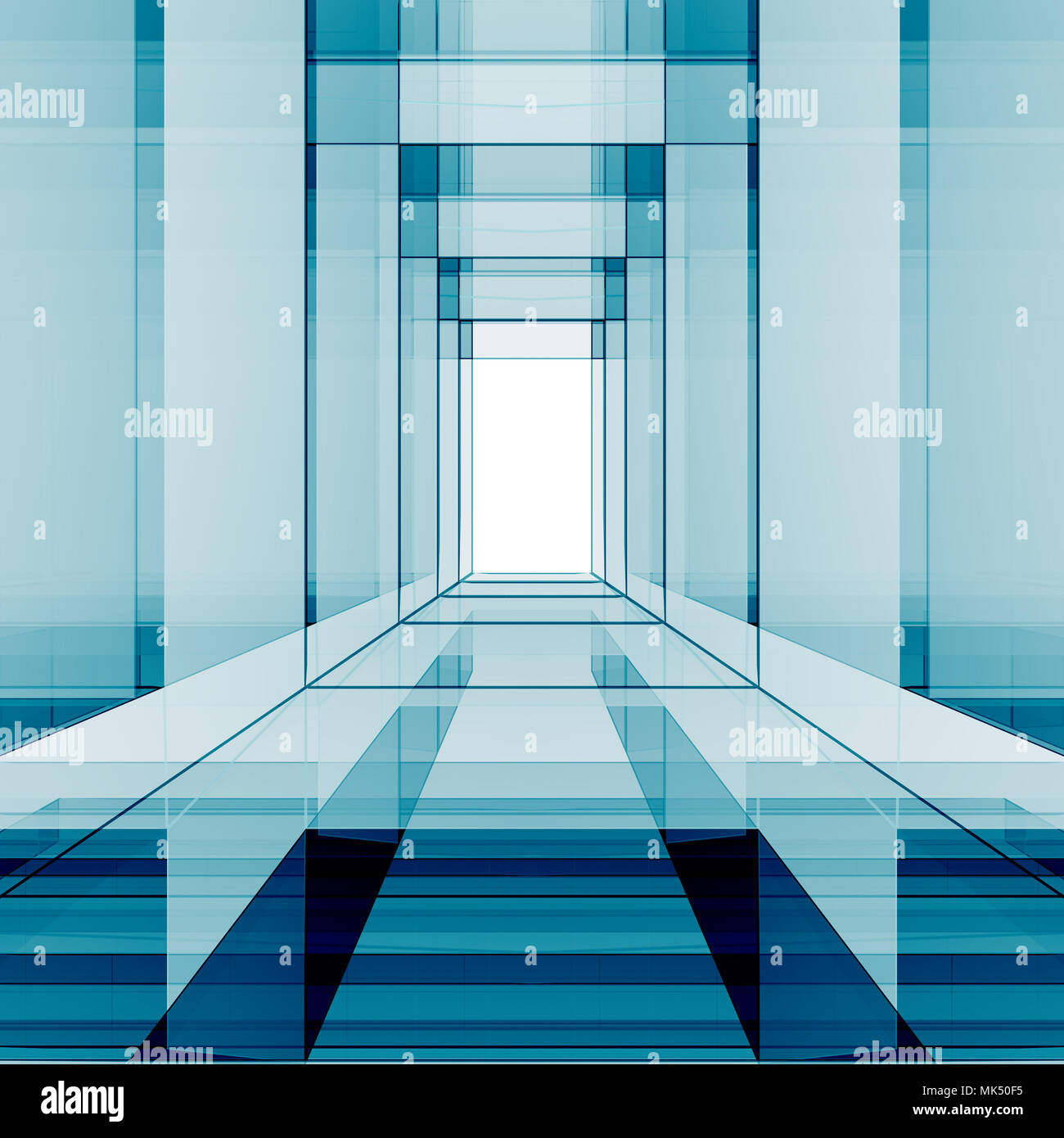 Concept glass project 3D rendering Stock Photo - Alamy